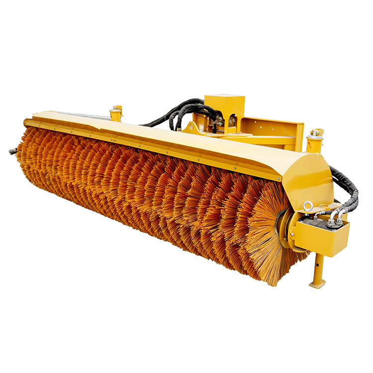 HCN BM11 angle broom wheel loader attachment angle sweeper cleaner ...