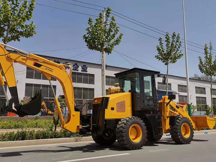 Chinese front end loader 3000mm digging depth QiYang QZ30-25E backhoe ...