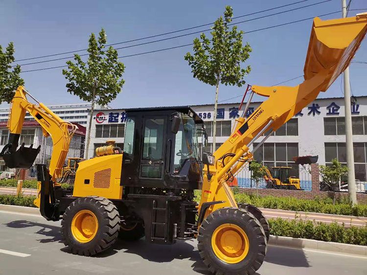 Chinese front end loader 3000mm digging depth QiYang QZ30-25E backhoe ...