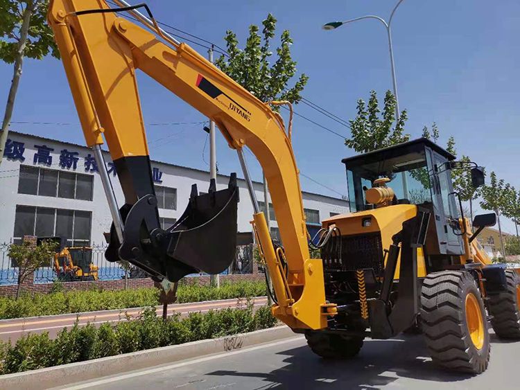 Chinese front end loader 3000mm digging depth QiYang QZ30-25E backhoe ...