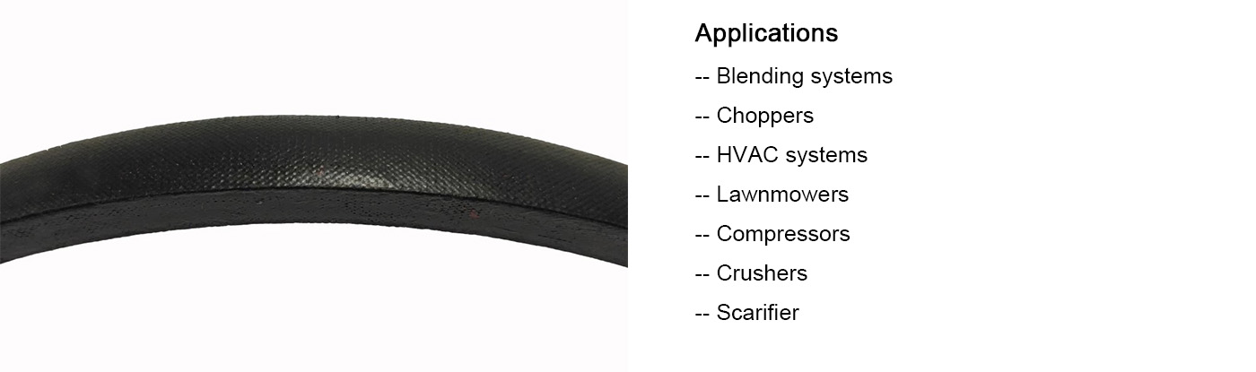 Rubber engine compressor triangle V-belt rubber, MACHMALL