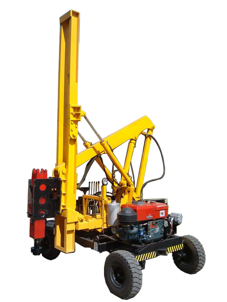 Hengxing portable hydraulic guardrail pile drivers HXT36 for highway ...