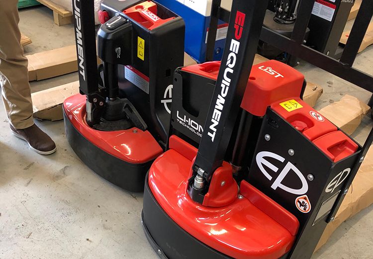 Pallet truck EP WPL201 shortest 2 ton with lithium battery for narrow ...
