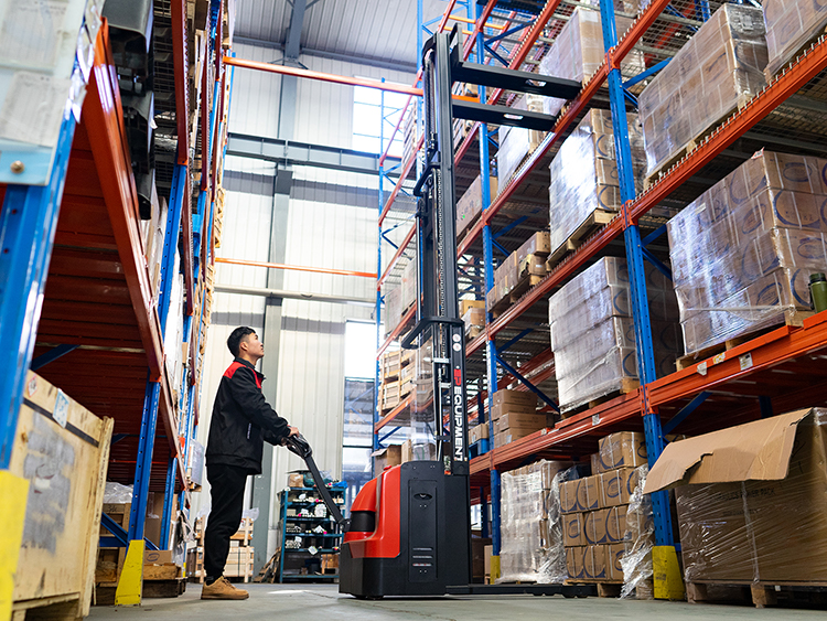 EP electric stacker 1.2 ton 3m lift height straddle stacker use for ...