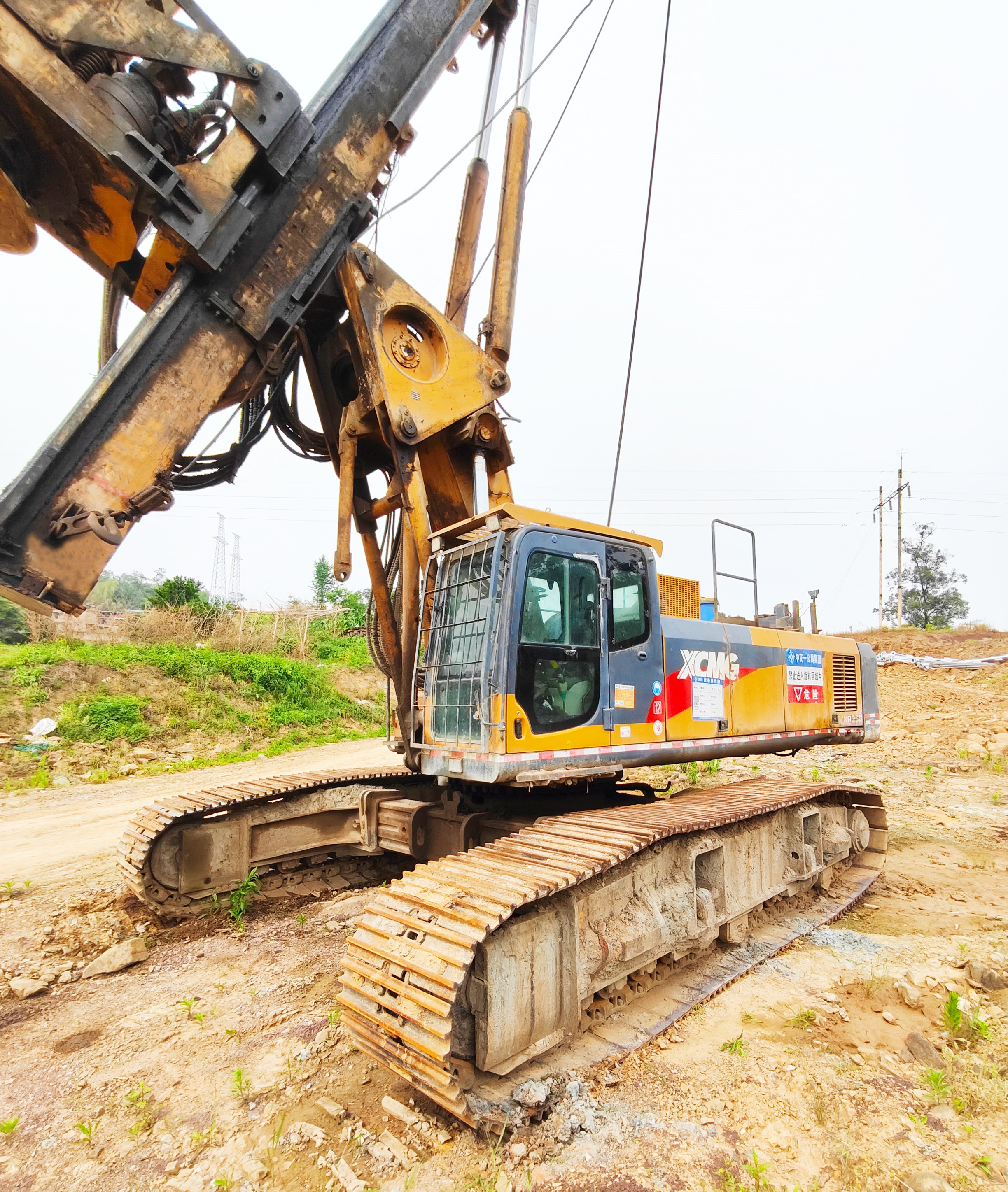 XCMG Used Hammer Borewell Piling Machine XR360 Hydraulic Crawler Rotary ...