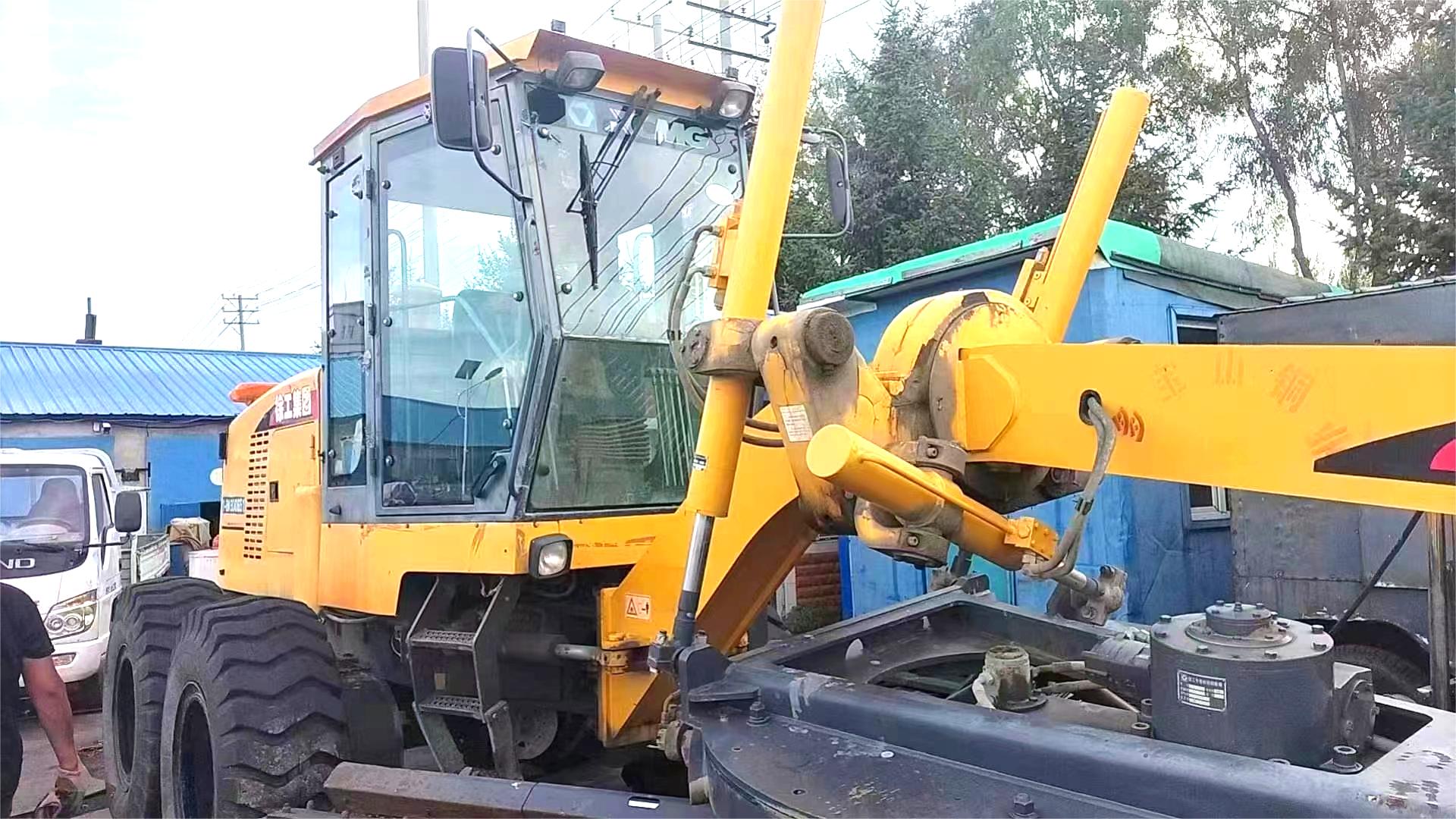 XCMG official GR215 vibrating grader machine 215hp hydraulic used motor ...