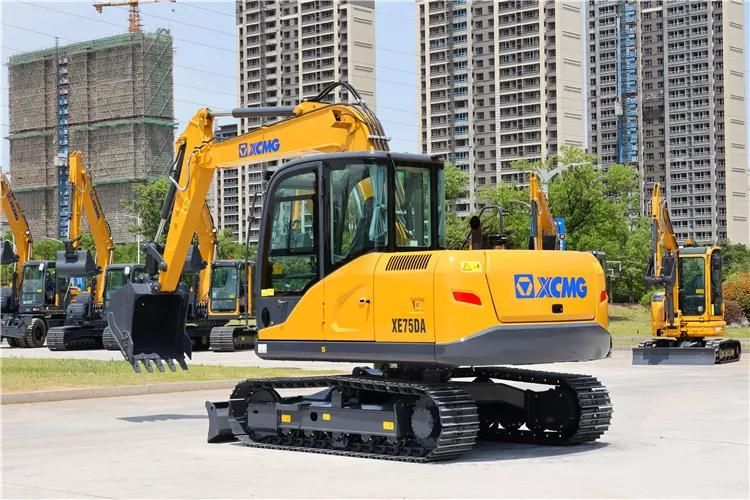 XCMG official used 7.5 ton multifunction mini excavator XE75DA, MACHMALL