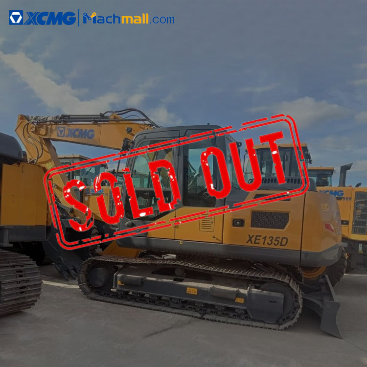 XCMG Official 13.5ton Hydraulic Mini Rc Crawler Excavator XE135D USED ...
