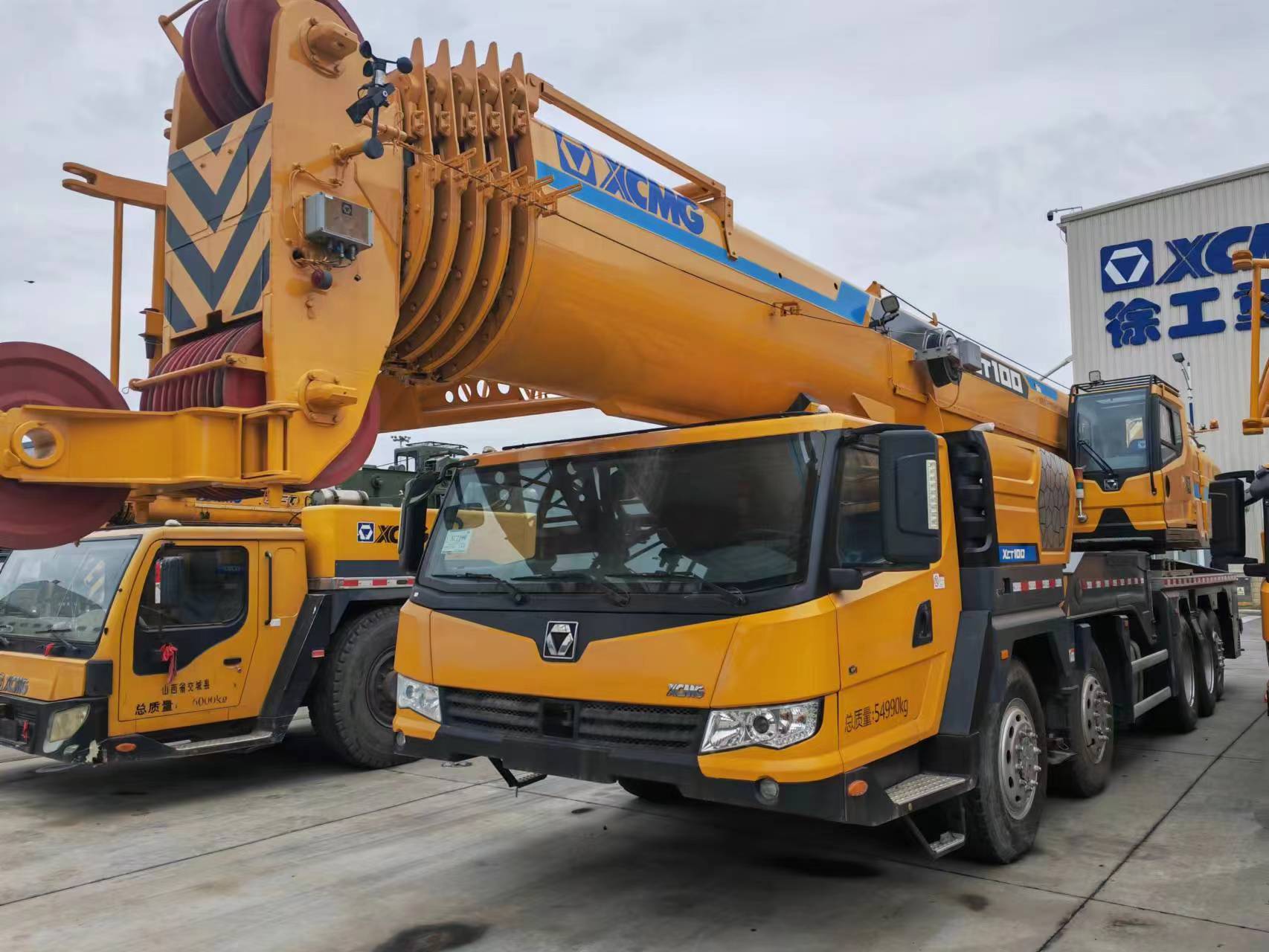 XCMG 100ton used crane heavy lift mobile crane XCT100 for sale, MACHMALL