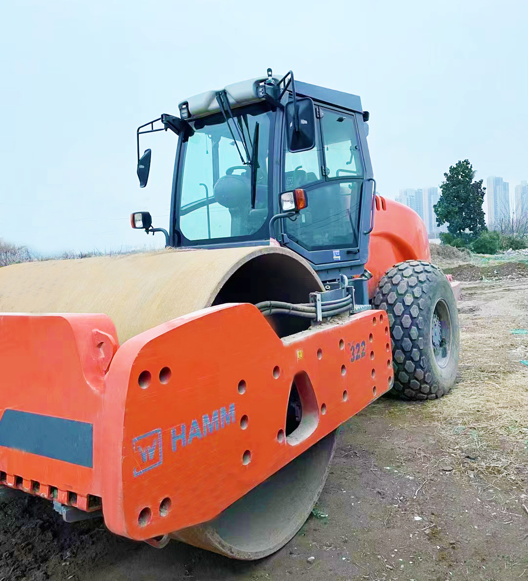 HAMM 322 Used Soil Compactor Machine Drum Roller Compactor, MACHMALL