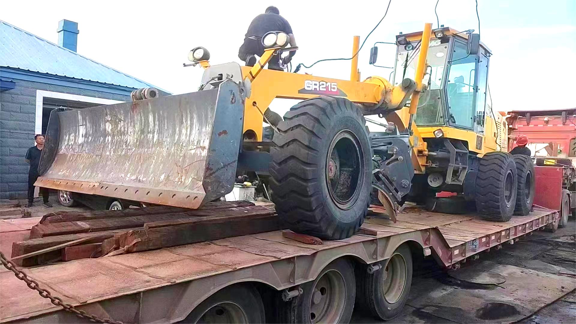 XCMG official GR215 vibrating grader machine 215hp hydraulic used motor ...