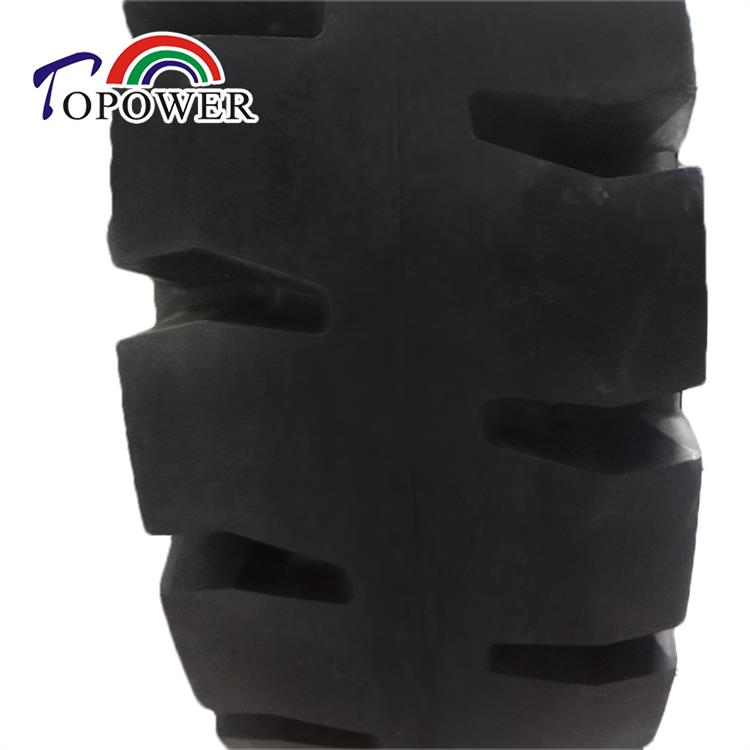 China solid tyre 17.5-25 otr tire rims 25 solid rubber wheel for loader ...