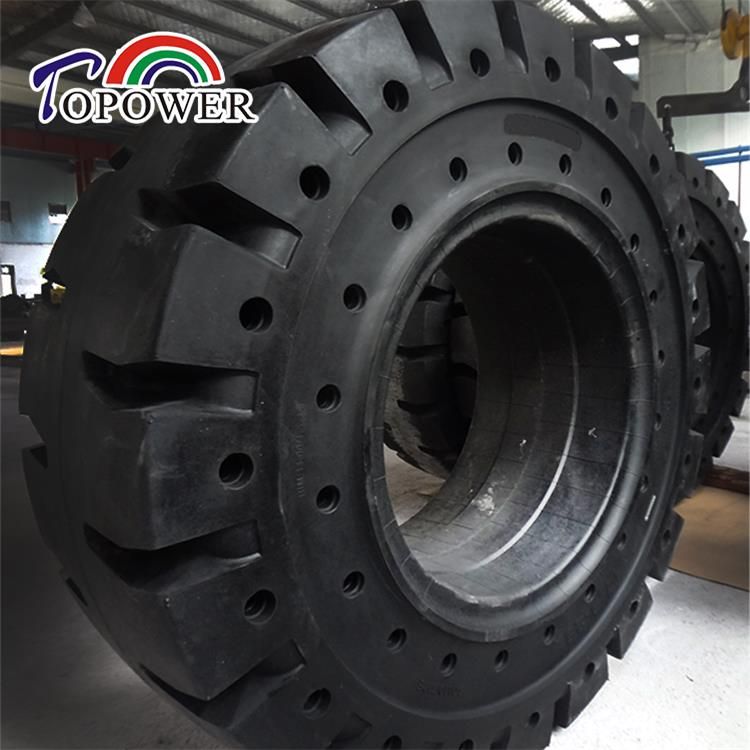 China solid tyre 17.5-25 otr tire rims 25 solid rubber wheel for loader ...