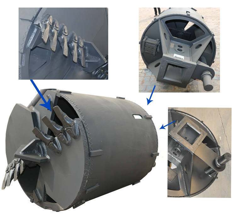 China Pluto accessory rotary drilling bucket with Rock Soil Drilling ...