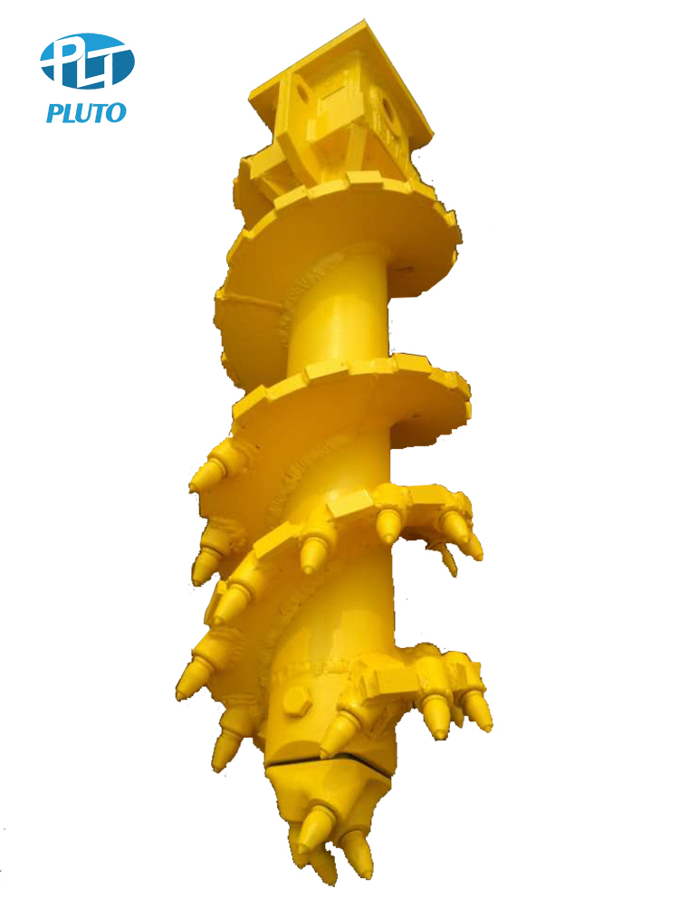 China pluto rotary drill attachment tool Straight Auger price, MACHMALL